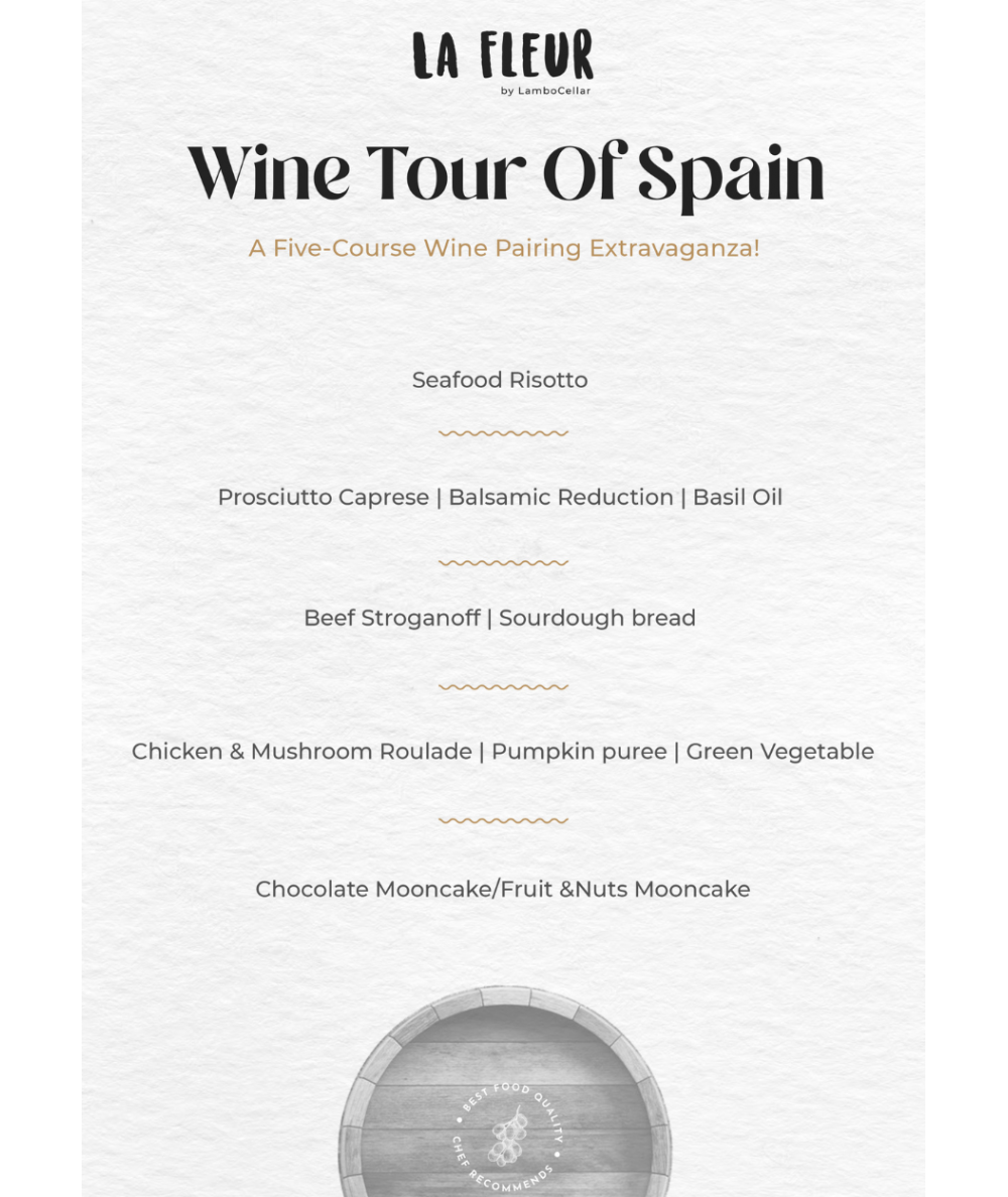 Savor the Flavors of Spain: A Five-Course Wine Pairing Extravaganza!